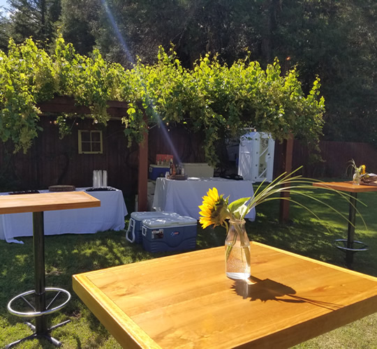 Outdoor Tables - Holiday Farm Resort Wedding Venue